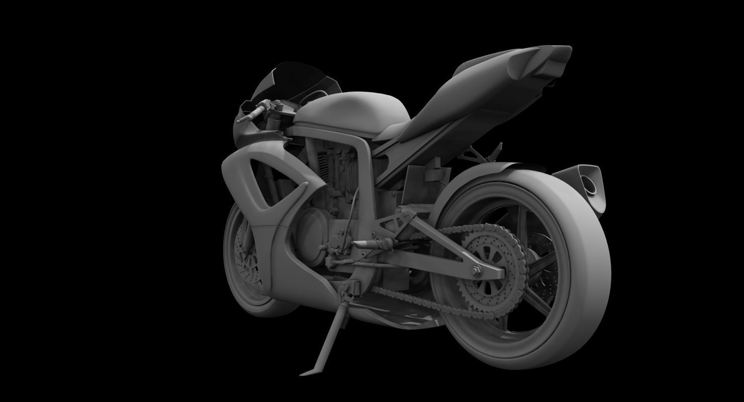 Race motorbike 3d model 3D model | CGTrader