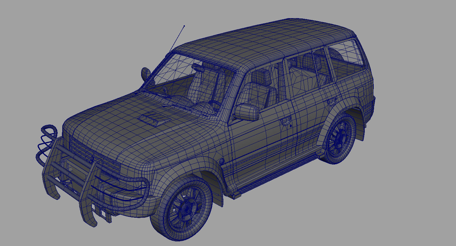 pajero car car 3d model 3D model | CGTrader