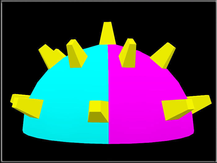 3D model Spike Ball 02 - Half VR / AR / low-poly | CGTrader