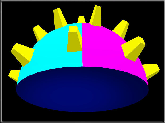 3D model Spike Ball 02 - Half VR / AR / low-poly | CGTrader