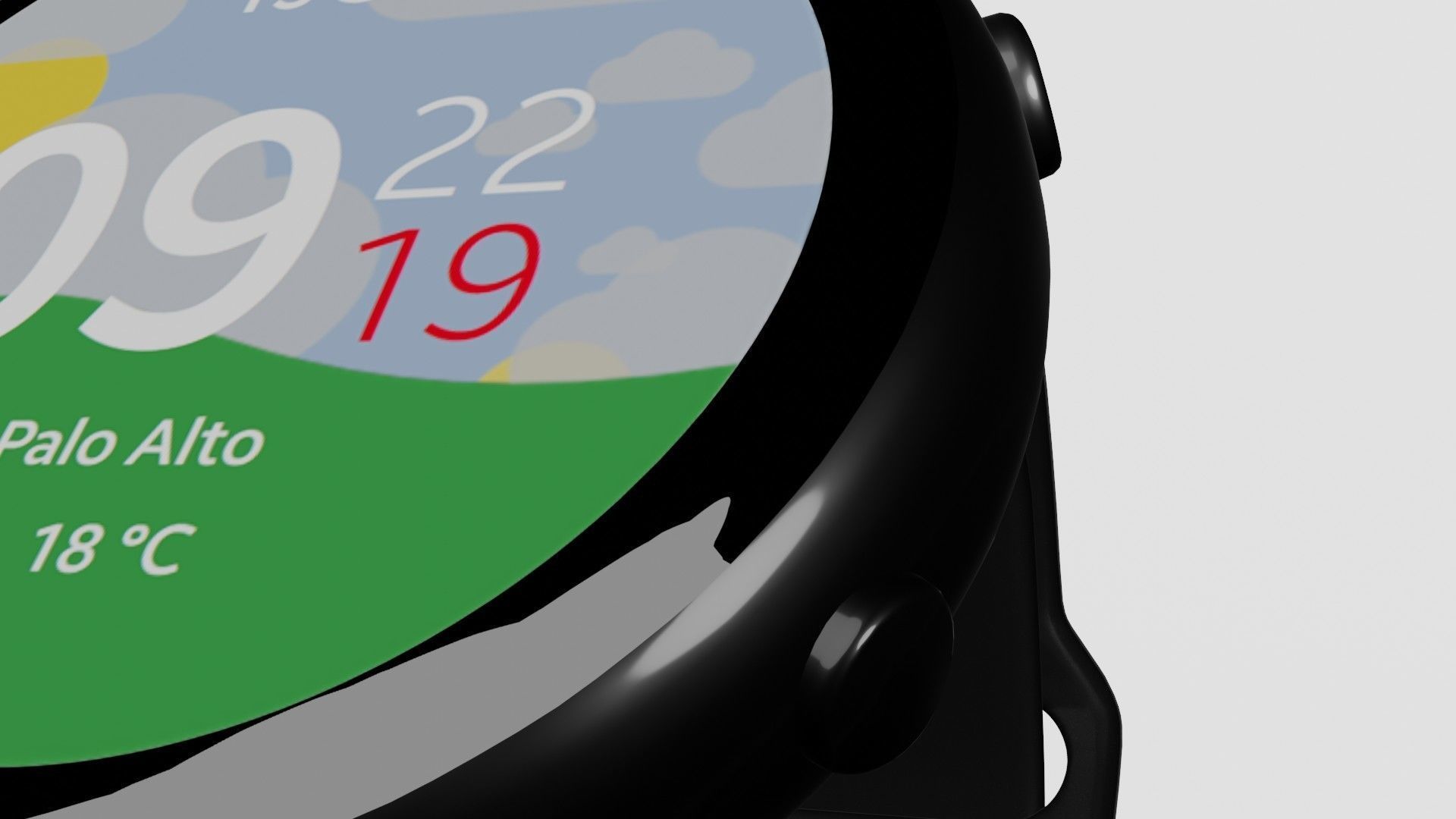 Round Smartwatch 3D model animated | CGTrader