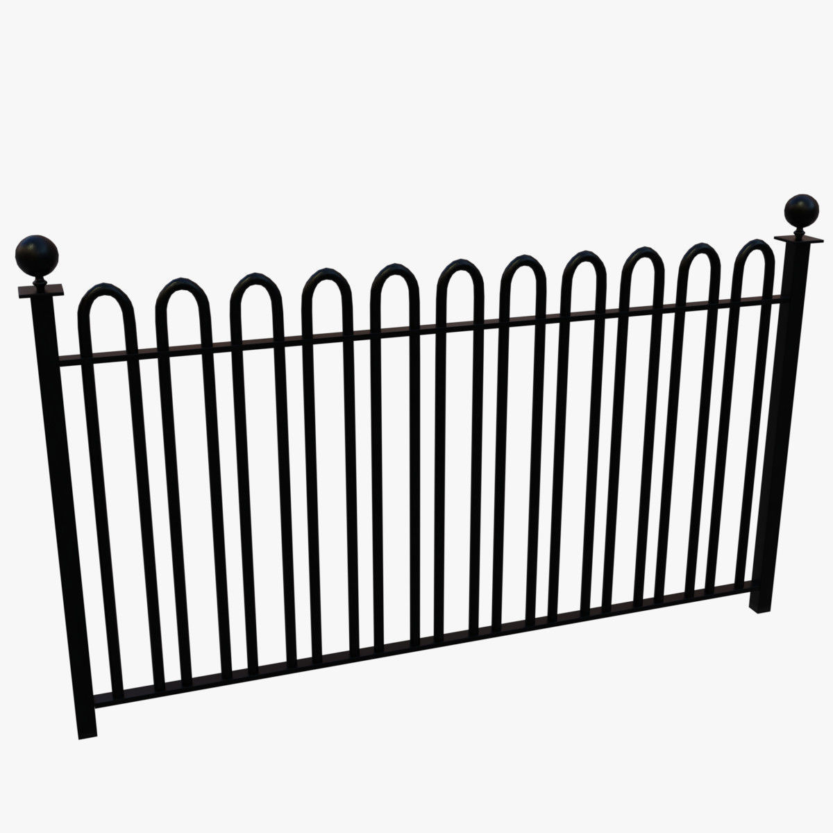 Metal Fence 3D model | CGTrader