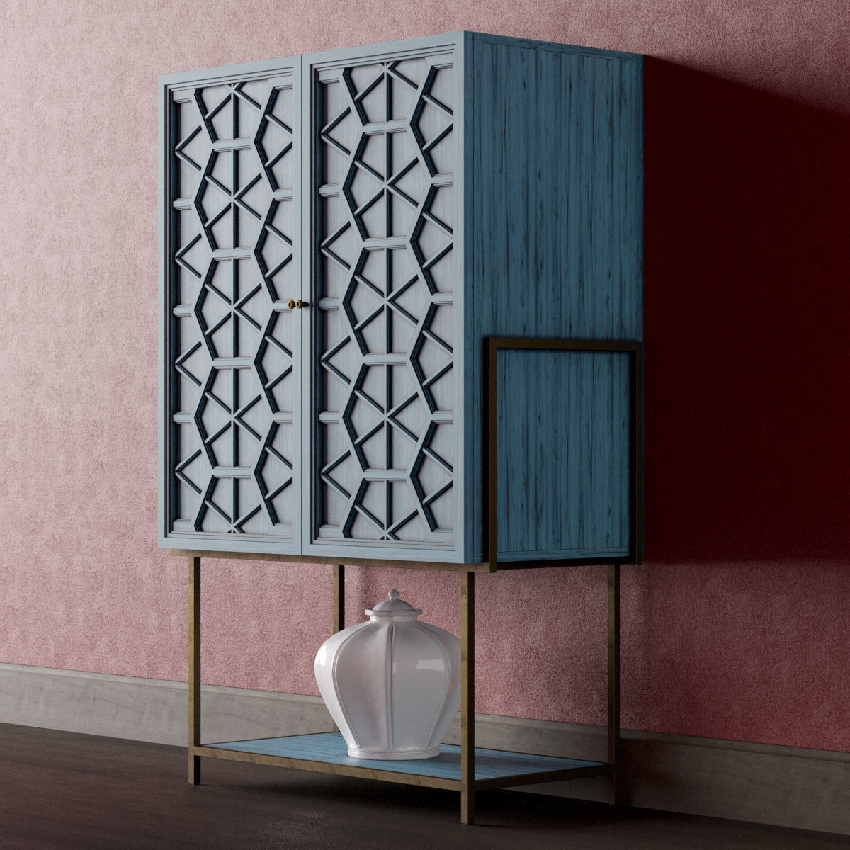 Art deco storage 3D model | CGTrader