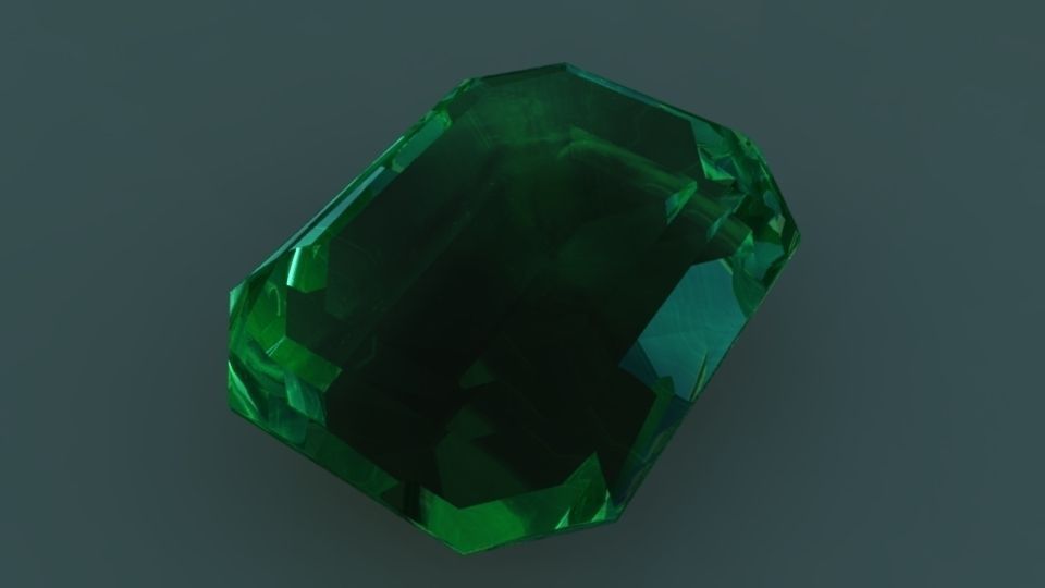 Green emerald 3D Model .ma .mb - CGTrader.com