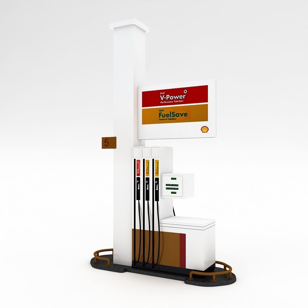 3D model 3D Gas Pump Model VR / AR / low-poly | CGTrader