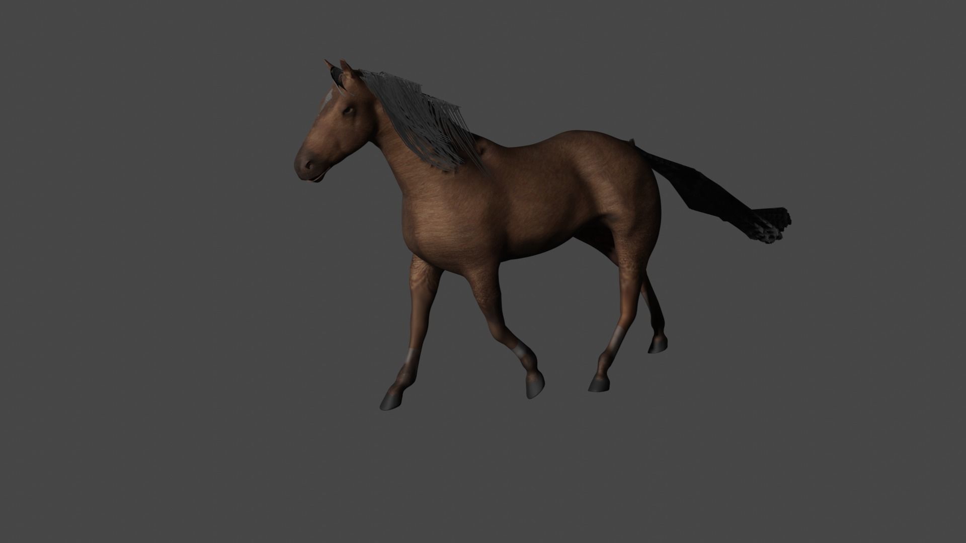 horse running free 3D model animated | CGTrader