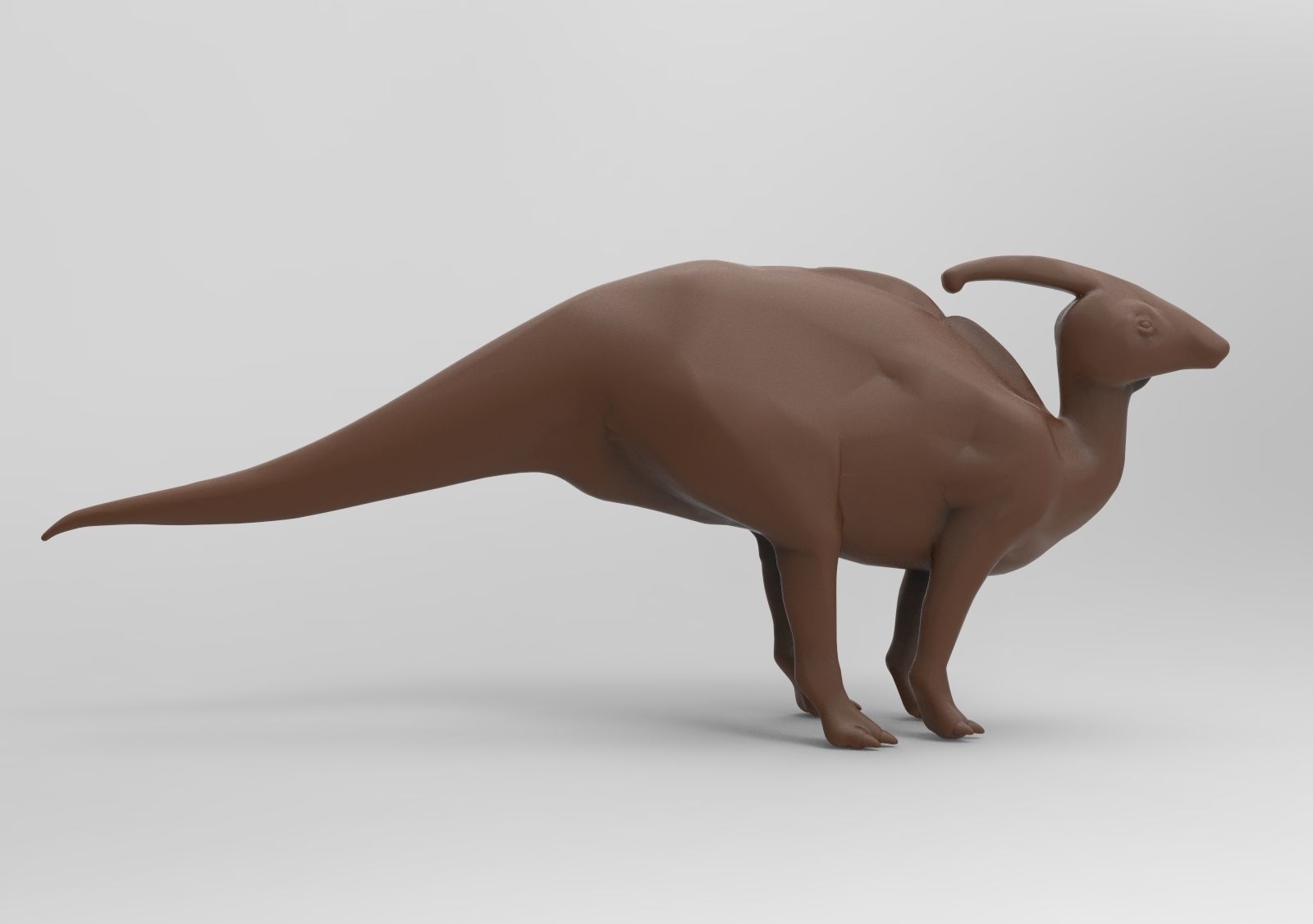 Parasaurolophus animal 3D model 3D printable | CGTrader