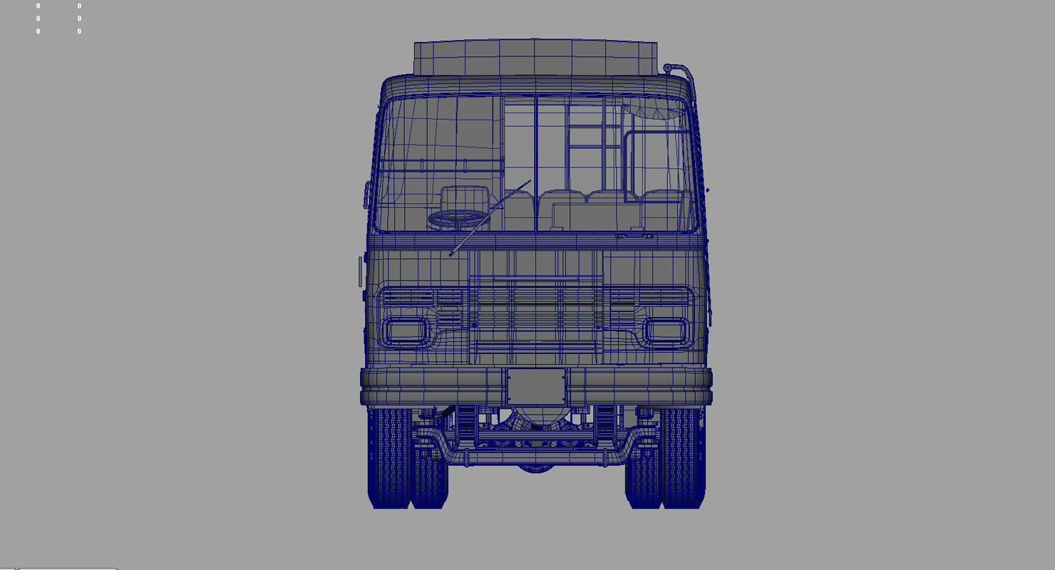bus india detail 3d model 3D model | CGTrader