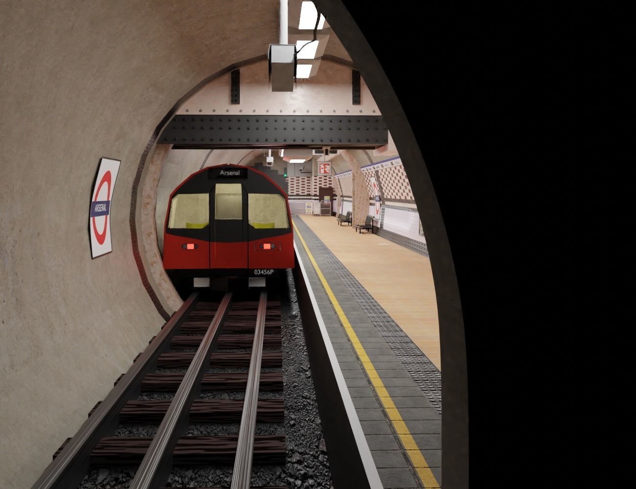 London Subway Station 3D model | CGTrader