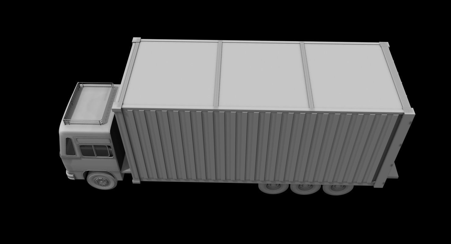 lorry Truck 3d model 3D model | CGTrader