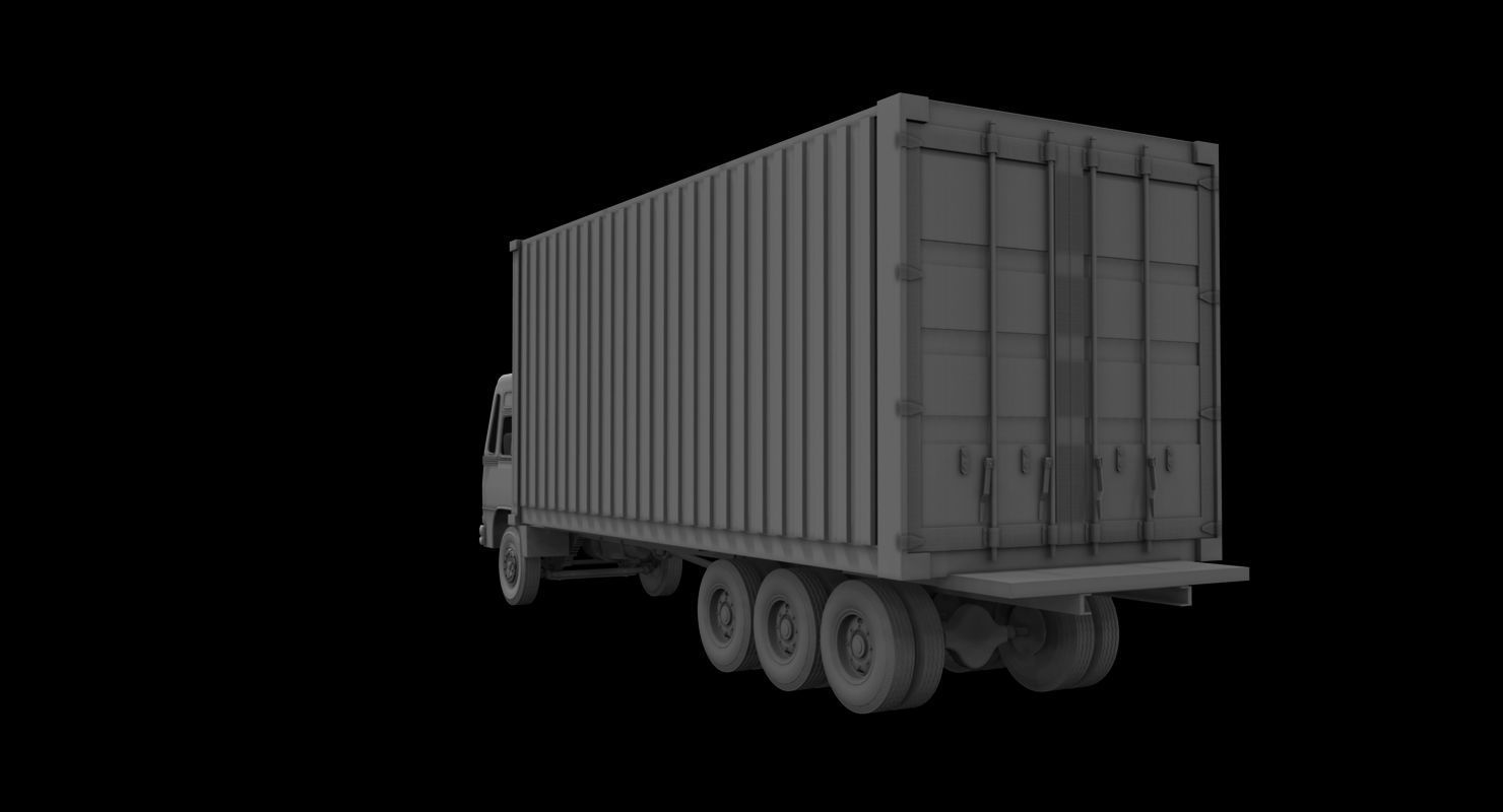 lorry Truck 3d model 3D model | CGTrader