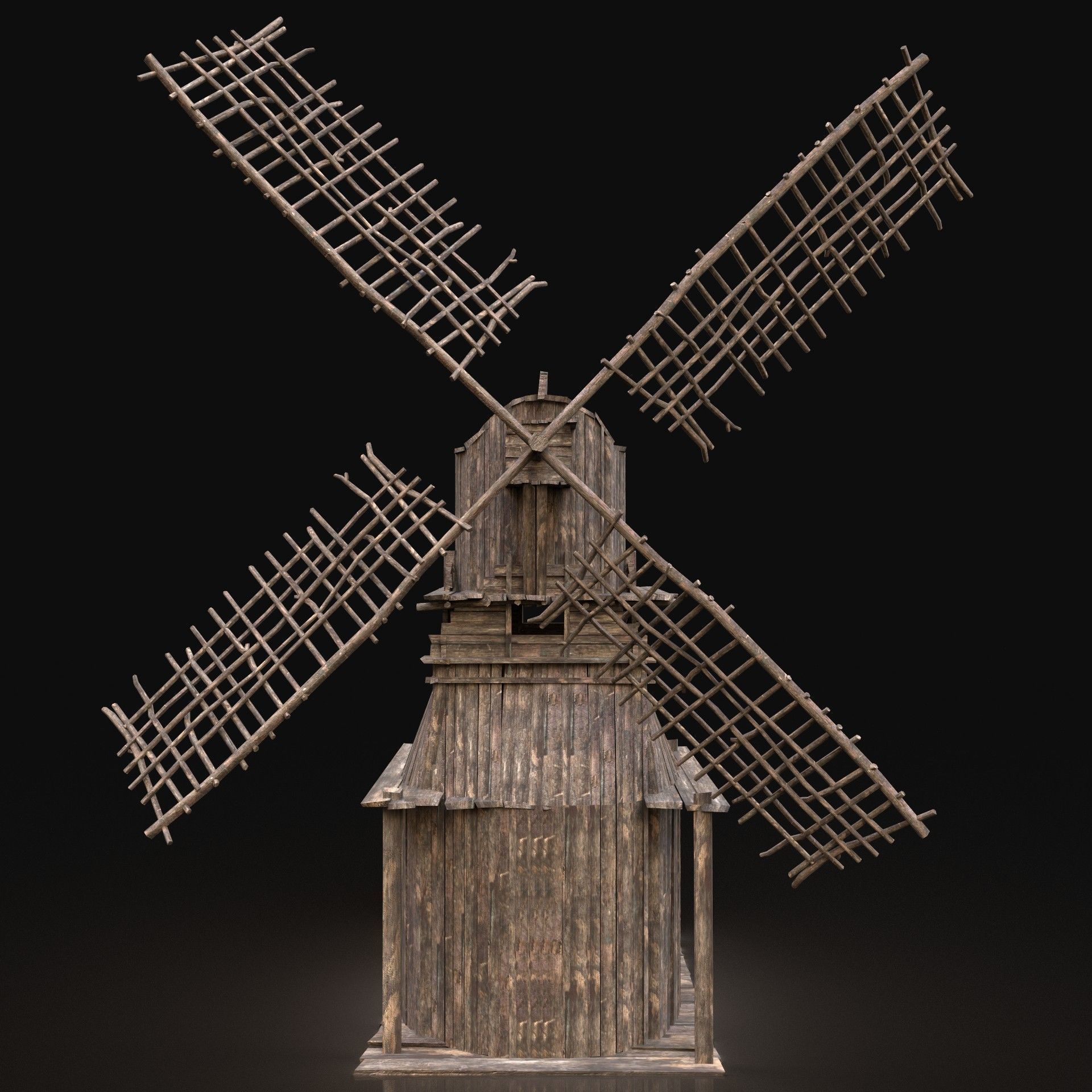 Next Gen AAA Wooden Viking Medieval Enterable Farm Windmill free VR ...