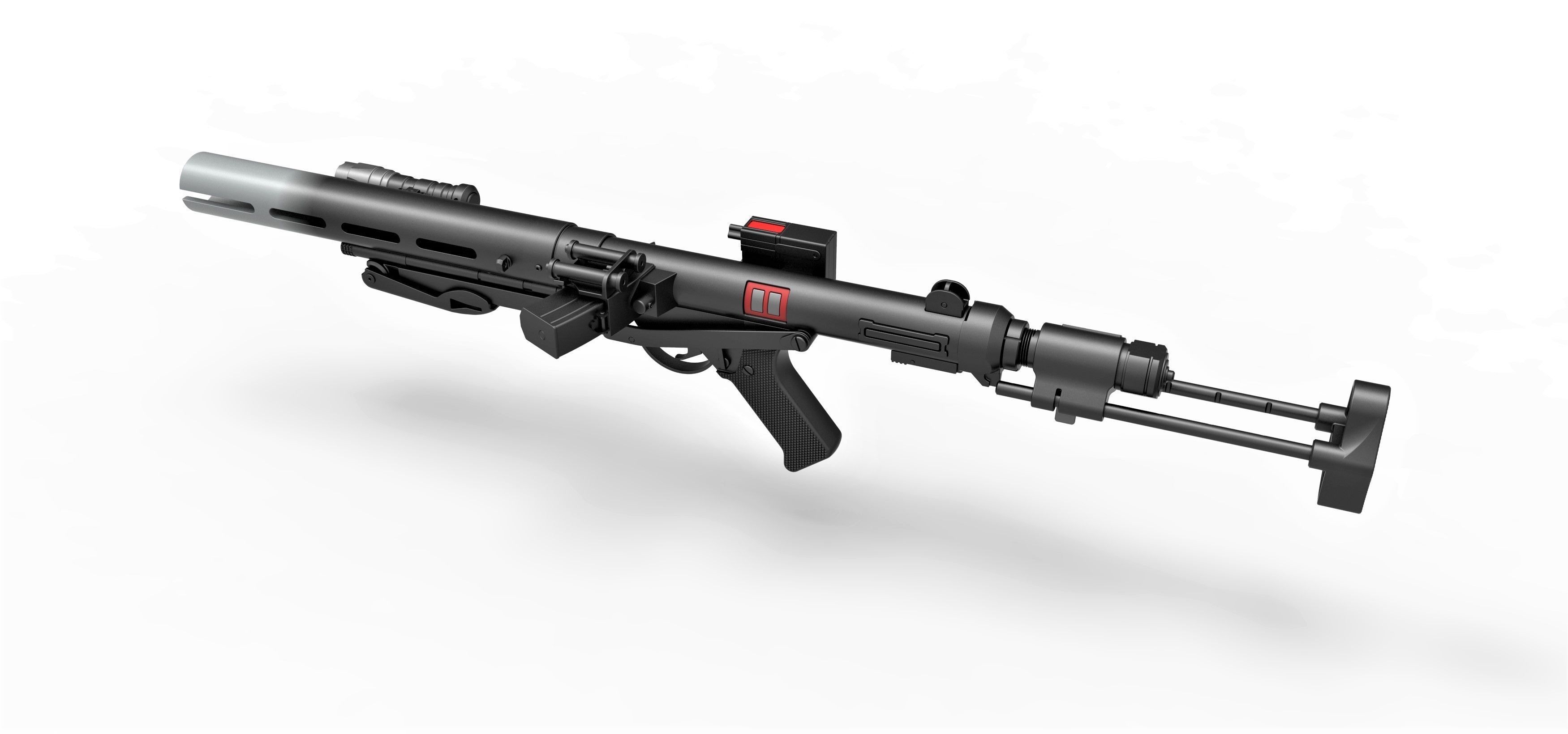Death trooper blaster rifle E-11D Rogue One A Star Wars Story 3D model ...
