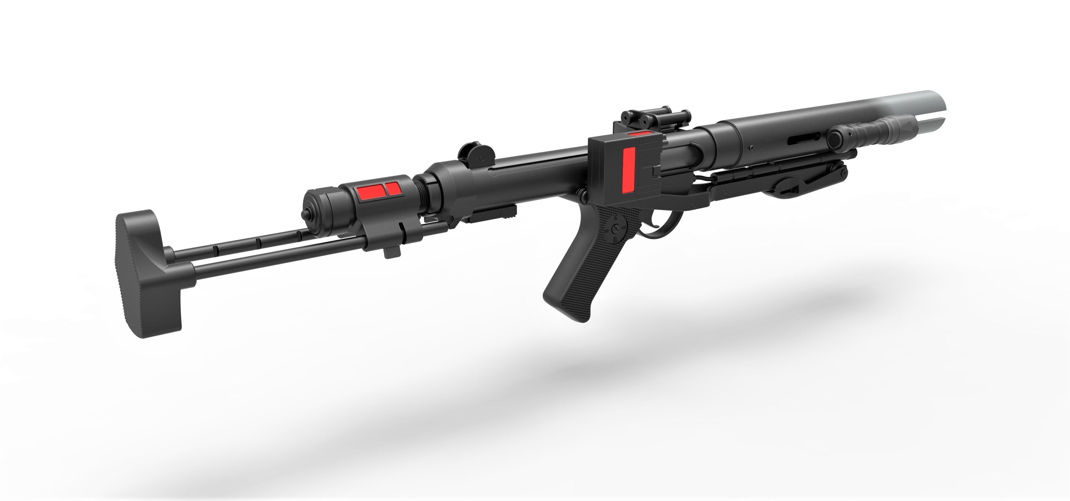 Death trooper blaster rifle E-11D Rogue One A Star Wars Story 3D model ...