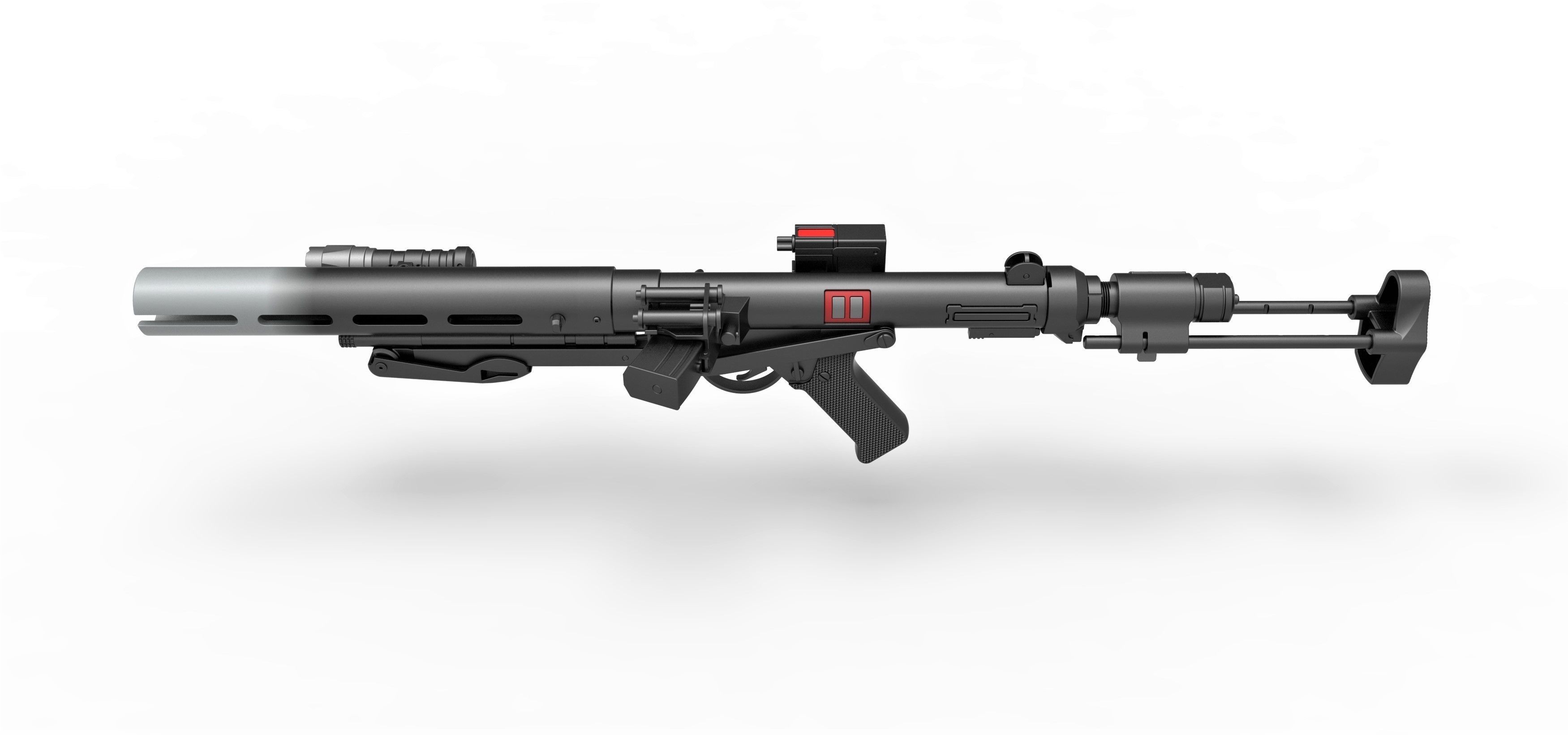 Death trooper blaster rifle E-11D Rogue One A Star Wars Story 3D model ...