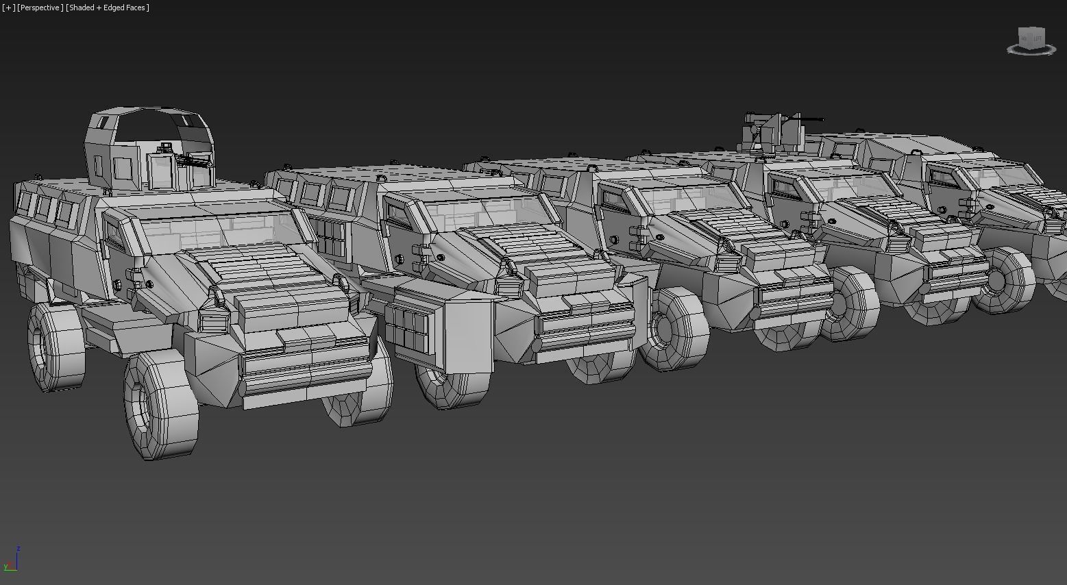 Pack of military MRAP vehicles with interior free 3D model | CGTrader
