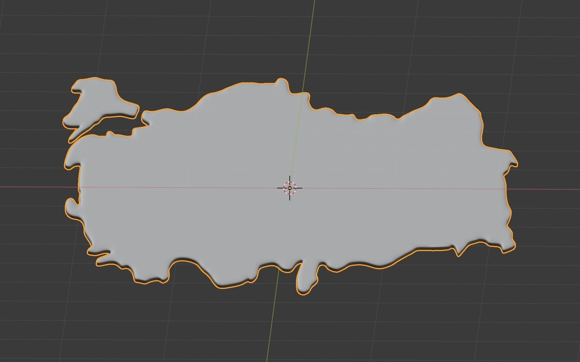 Map of Turkey land border with flag 3D model | CGTrader
