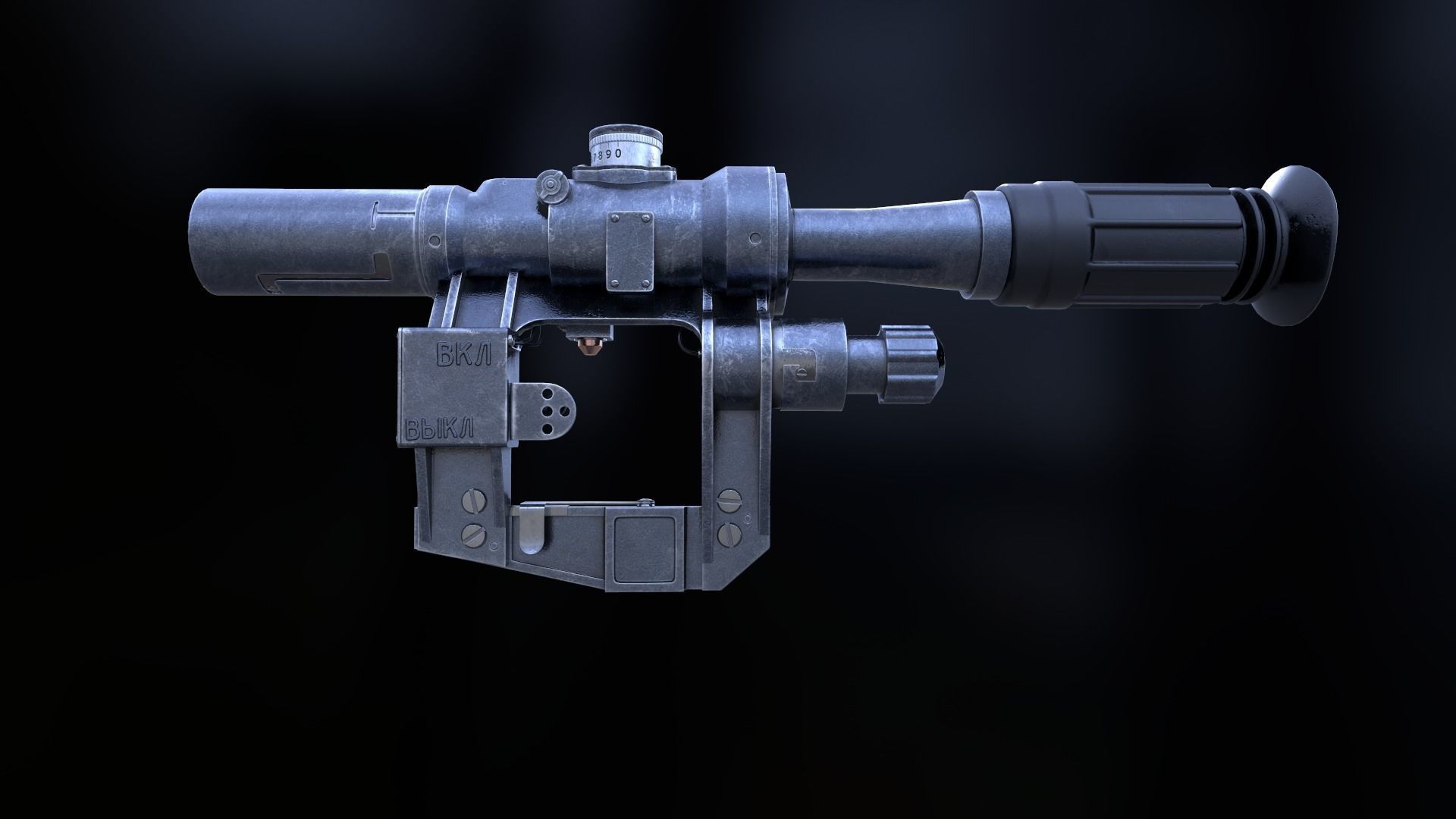 3D model VR - AR VSS Vintorez sniper rifle PBR VR / AR / low-poly ...