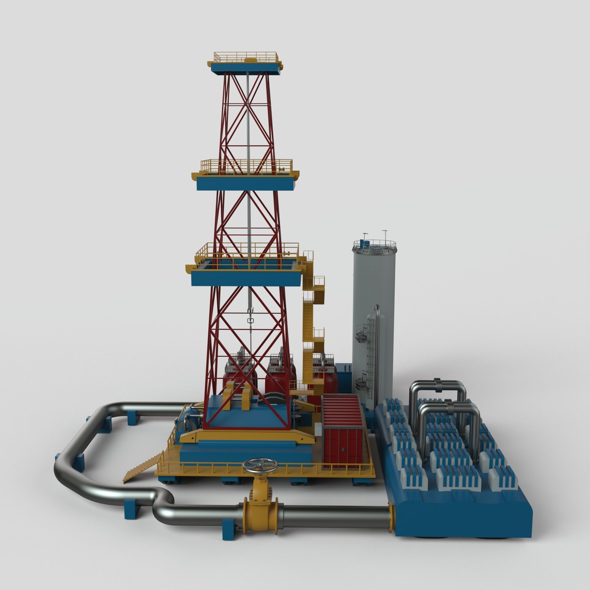 Gas Platform 3D model | CGTrader