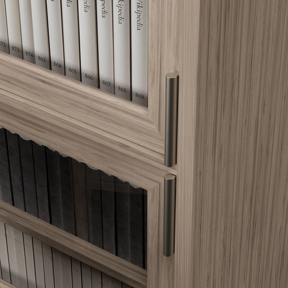 Bookcase set cabinet 3D model | CGTrader