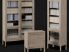 Bookcase set cabinet 3D model | CGTrader