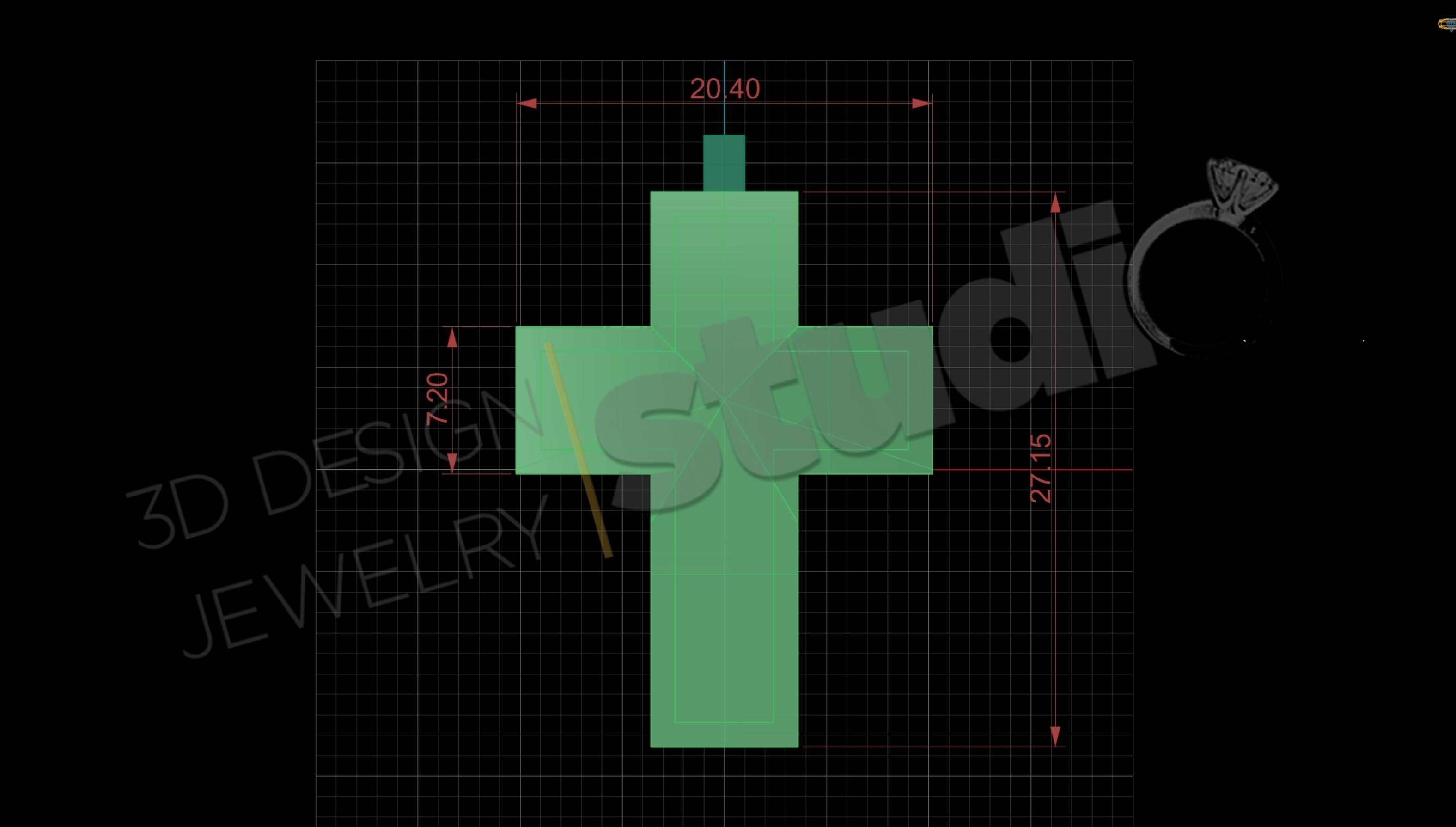 Simple luxury beautiful christian cross design 3d model free 3D model ...
