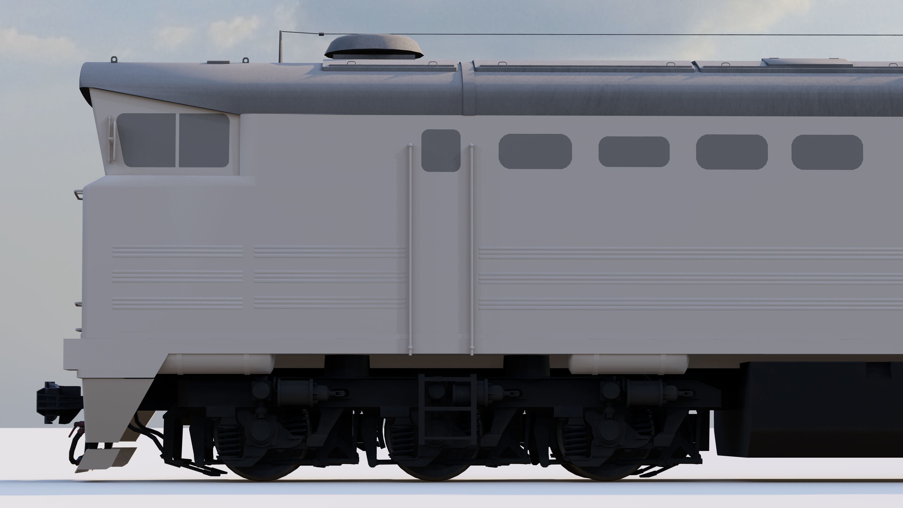 2TE10M diesel locomotive free 3D model | CGTrader