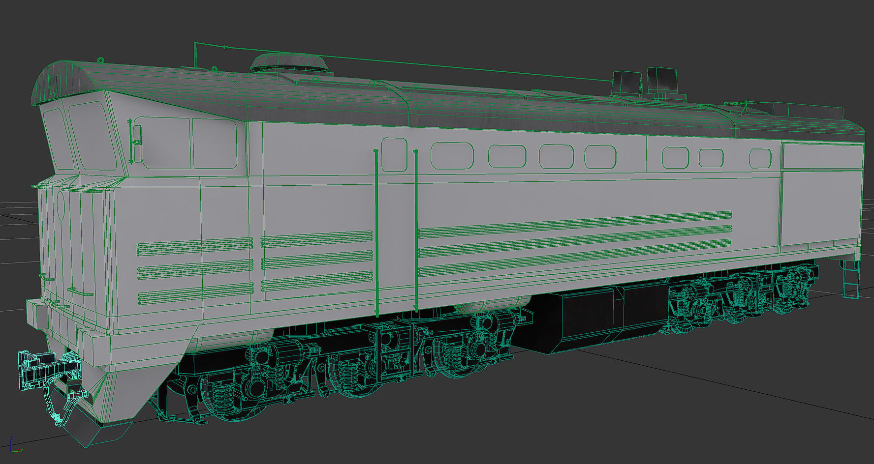 2TE10M diesel locomotive free 3D model | CGTrader