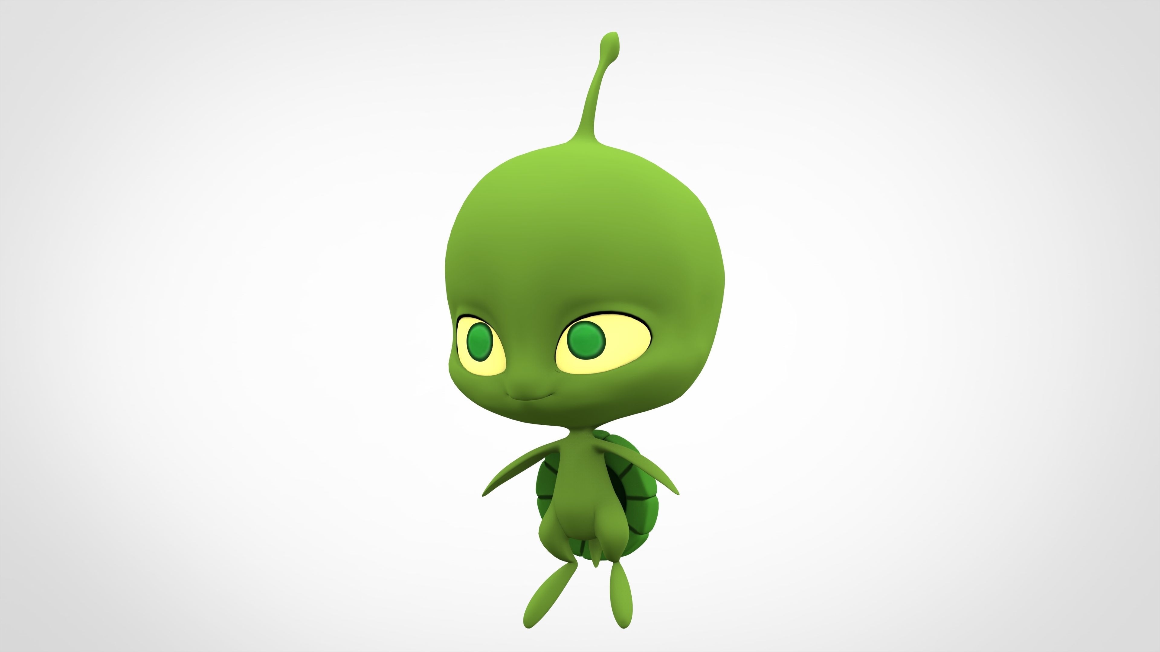 3D model Wayzz alien with big eyes VR / AR / low-poly | CGTrader