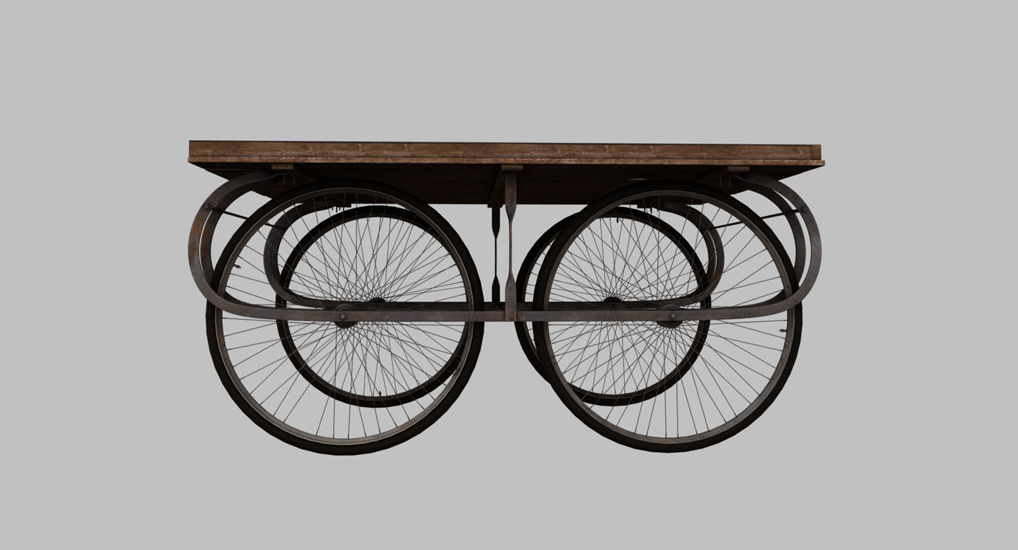 Vegetable Salesman Cart 3d model 3D model | CGTrader
