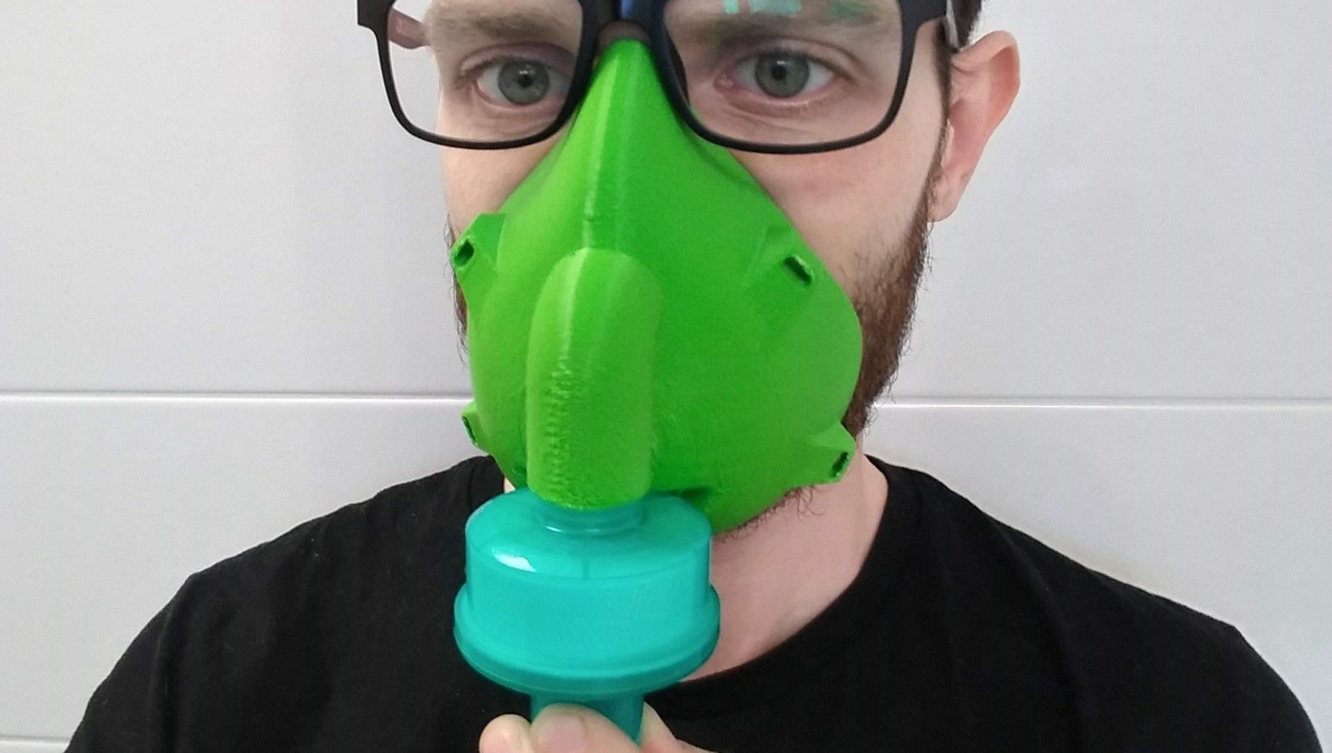 Face mask with filter adapter free 3D model 3D printable | CGTrader