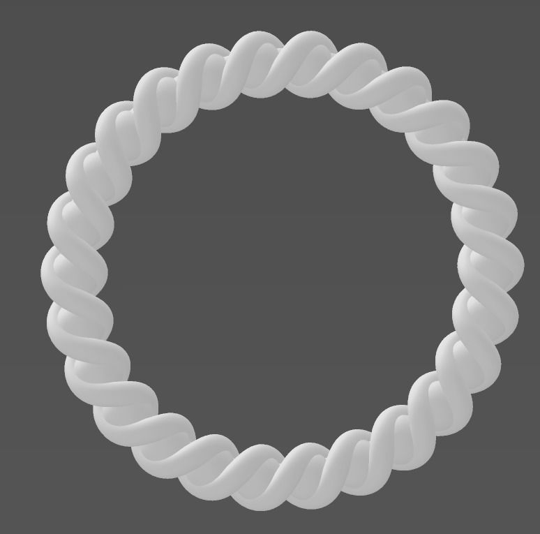 BALL-ROPE orange ring 3D model | CGTrader