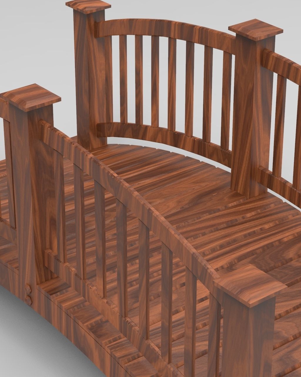 3D model 3D Wooden Bridge model VR / AR / low-poly | CGTrader