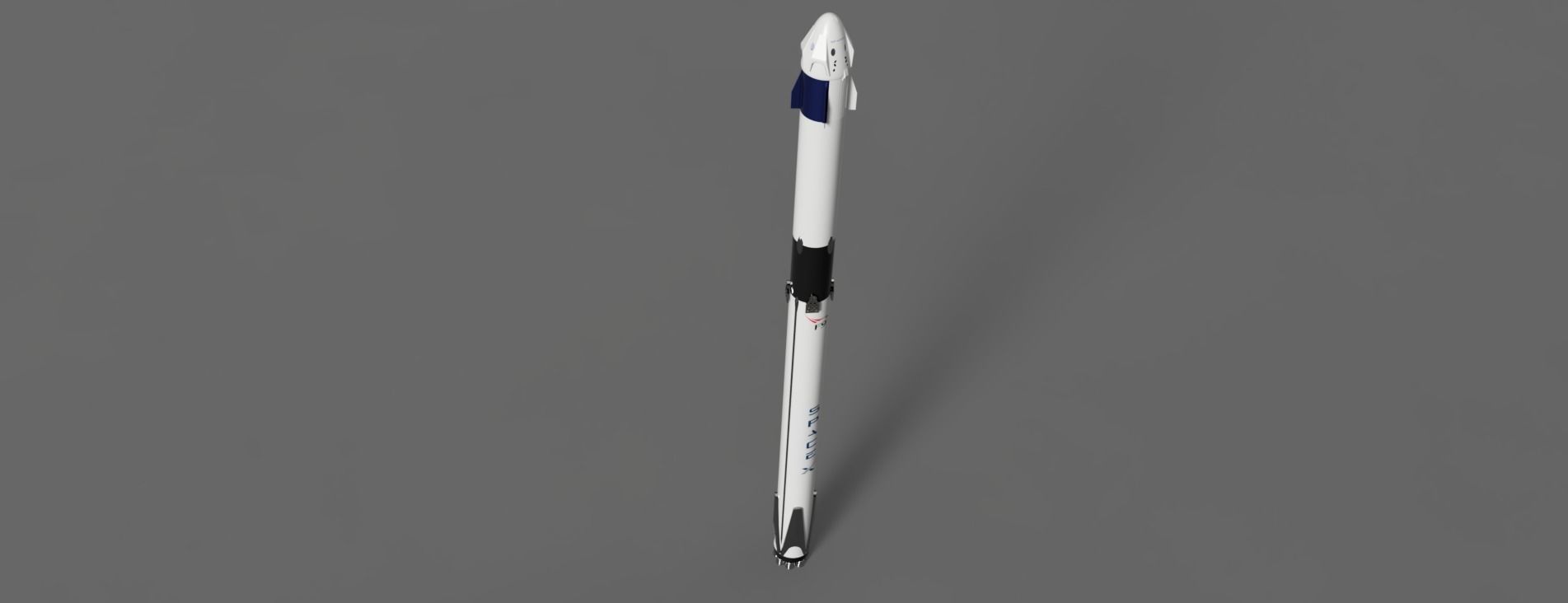 Falcon 9 rocket model free 3D model | CGTrader