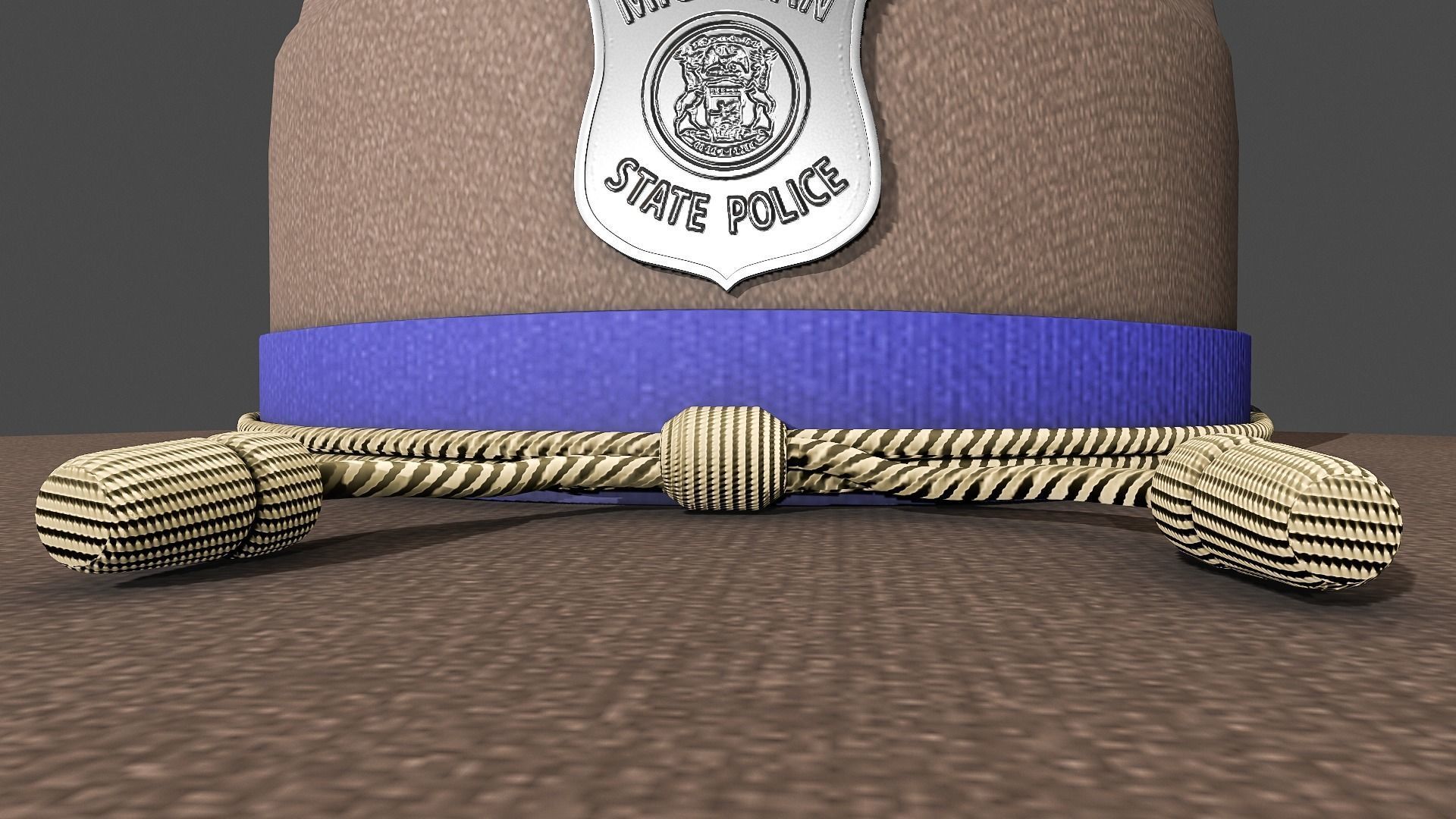 State Police Hat - Tutorial Included 3D model | CGTrader
