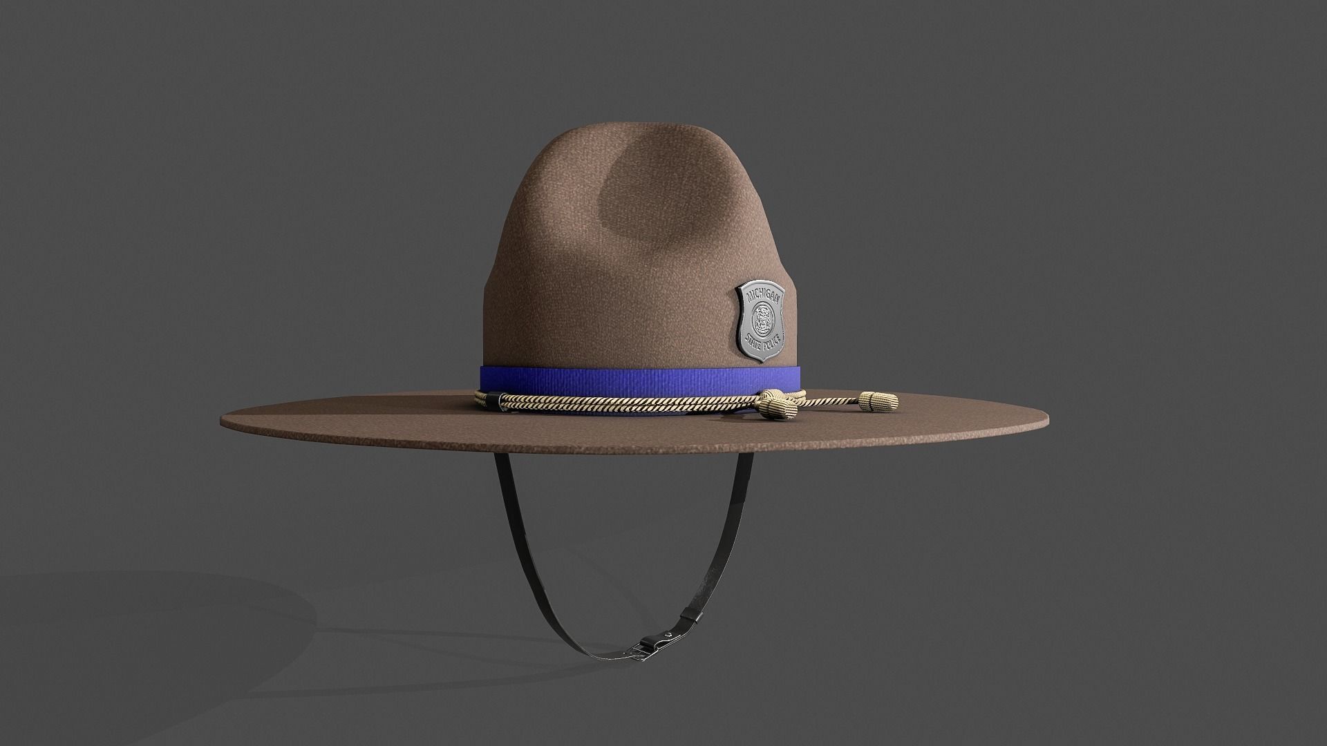 State Police Hat - Tutorial Included 3D model | CGTrader
