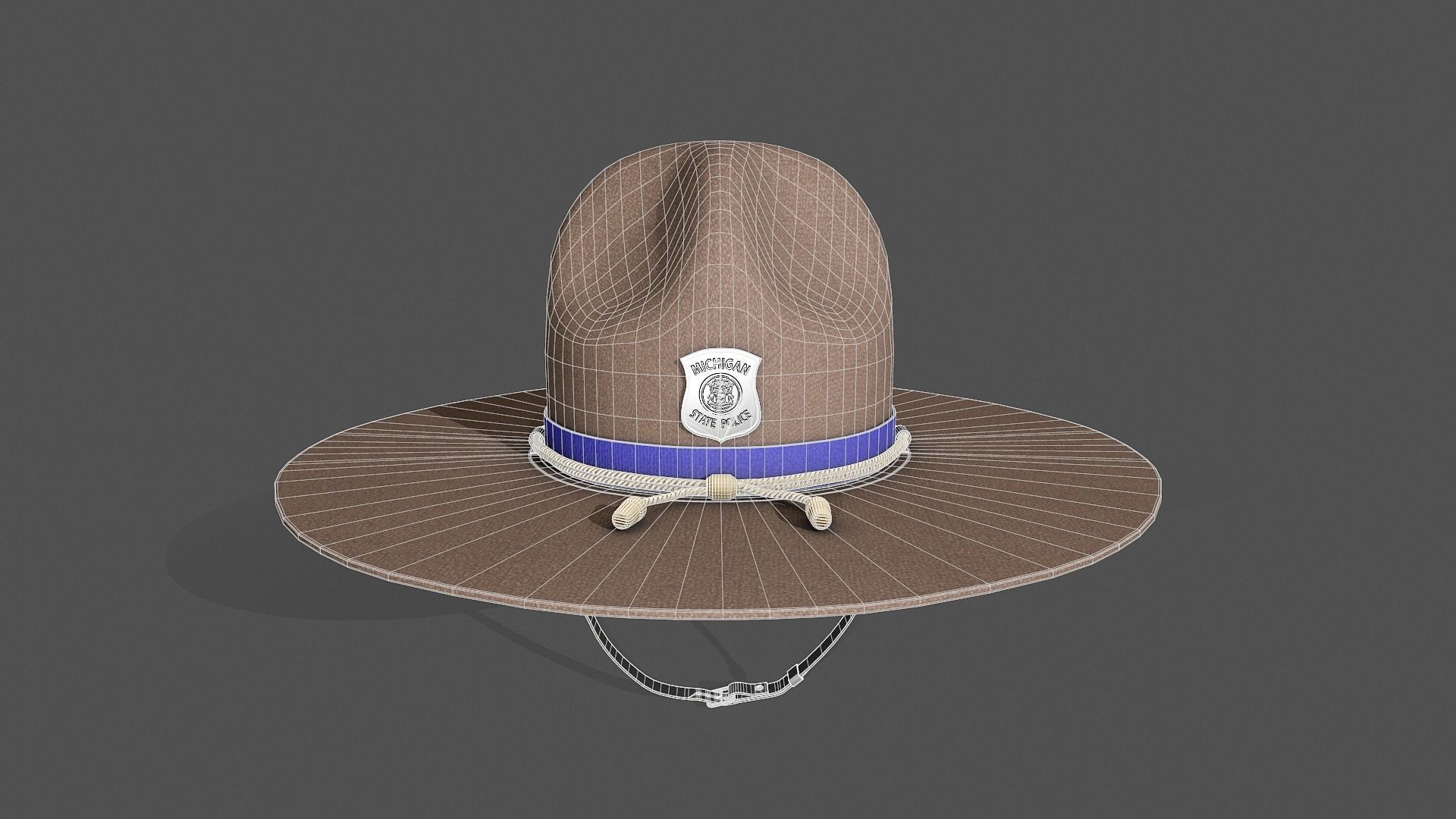 State Police Hat - Tutorial Included 3D model | CGTrader