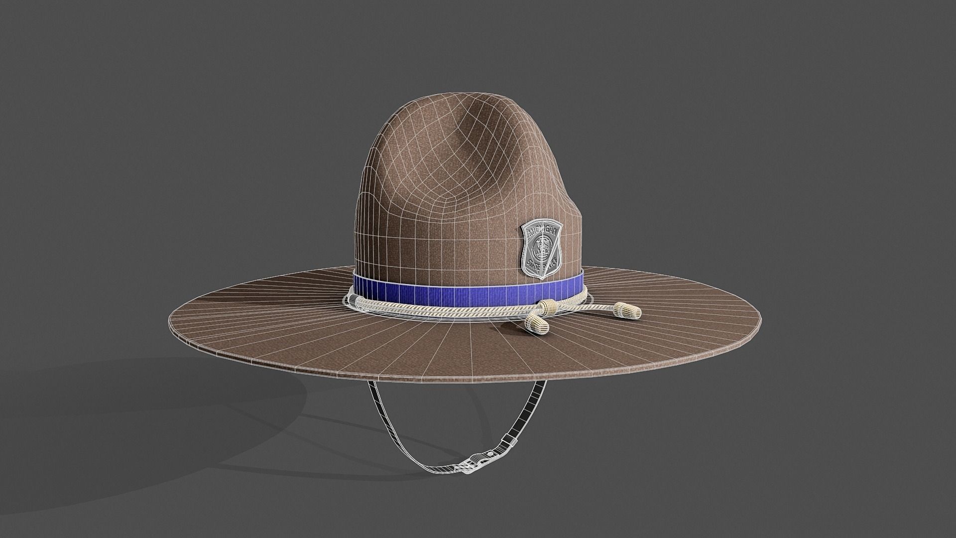 State Police Hat - Tutorial Included 3D model | CGTrader