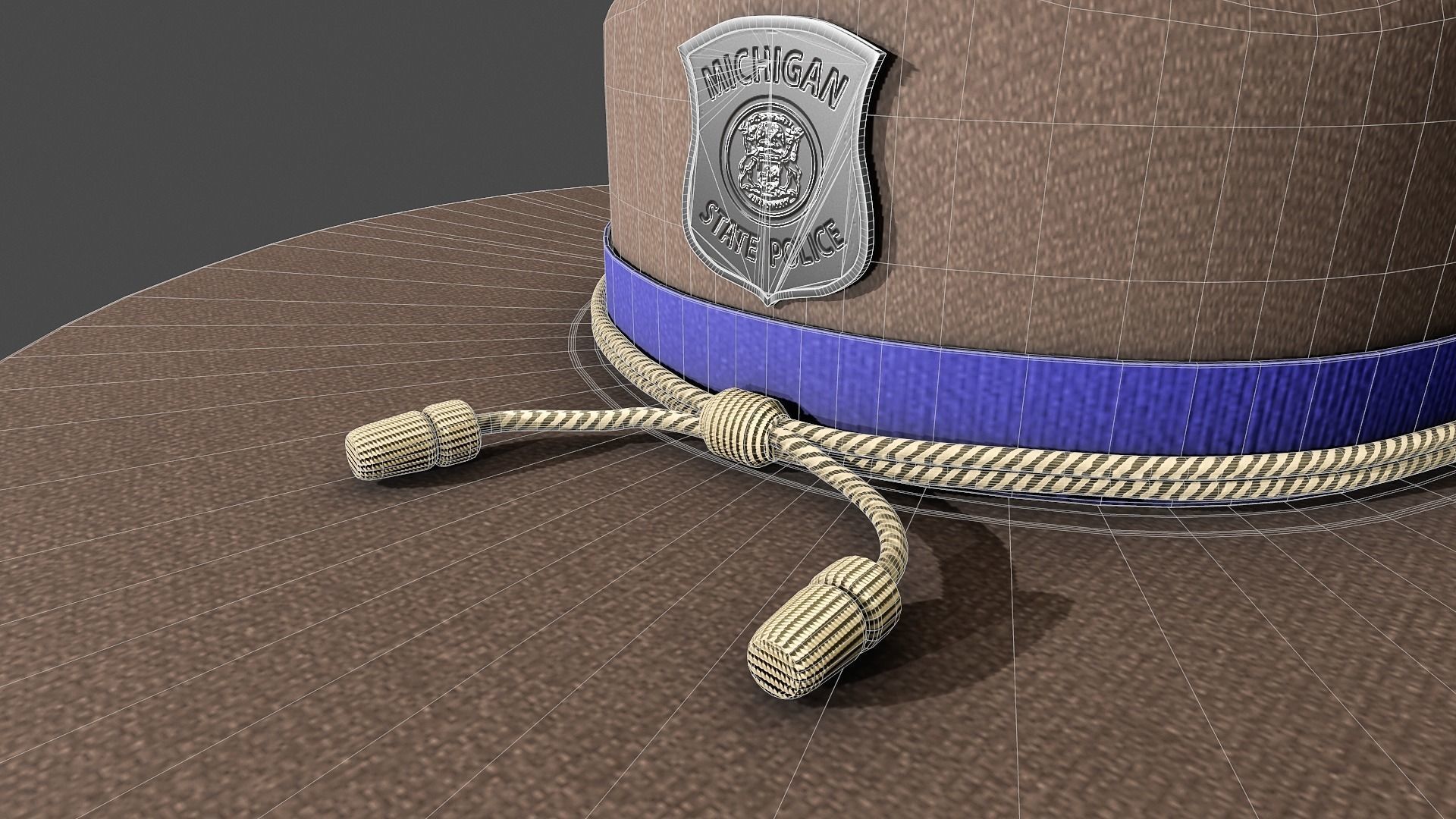 State Police Hat - Tutorial Included 3D model | CGTrader