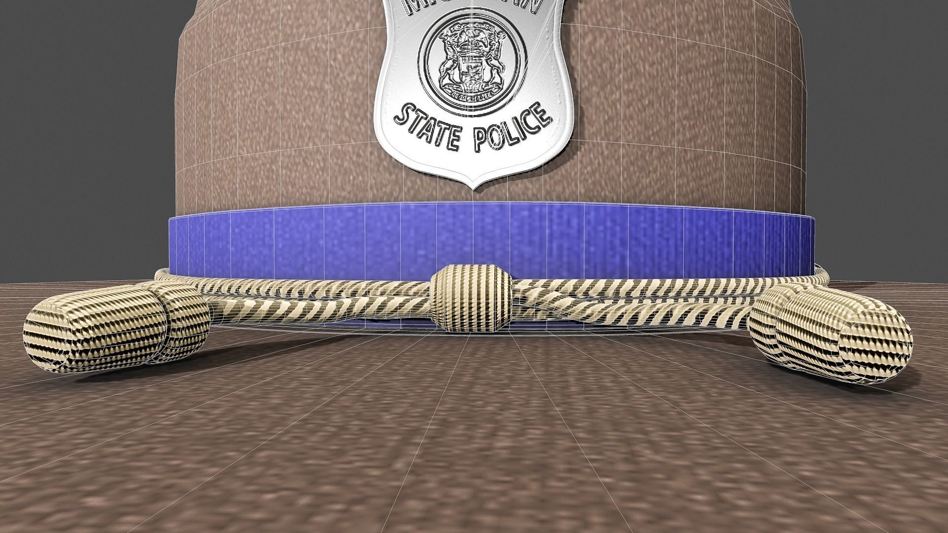State Police Hat - Tutorial Included 3D model | CGTrader