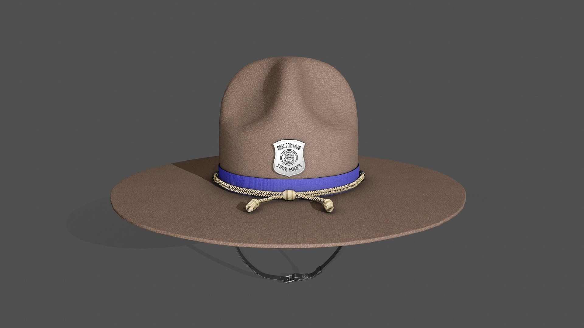 State Police Hat - Tutorial Included 3D model | CGTrader