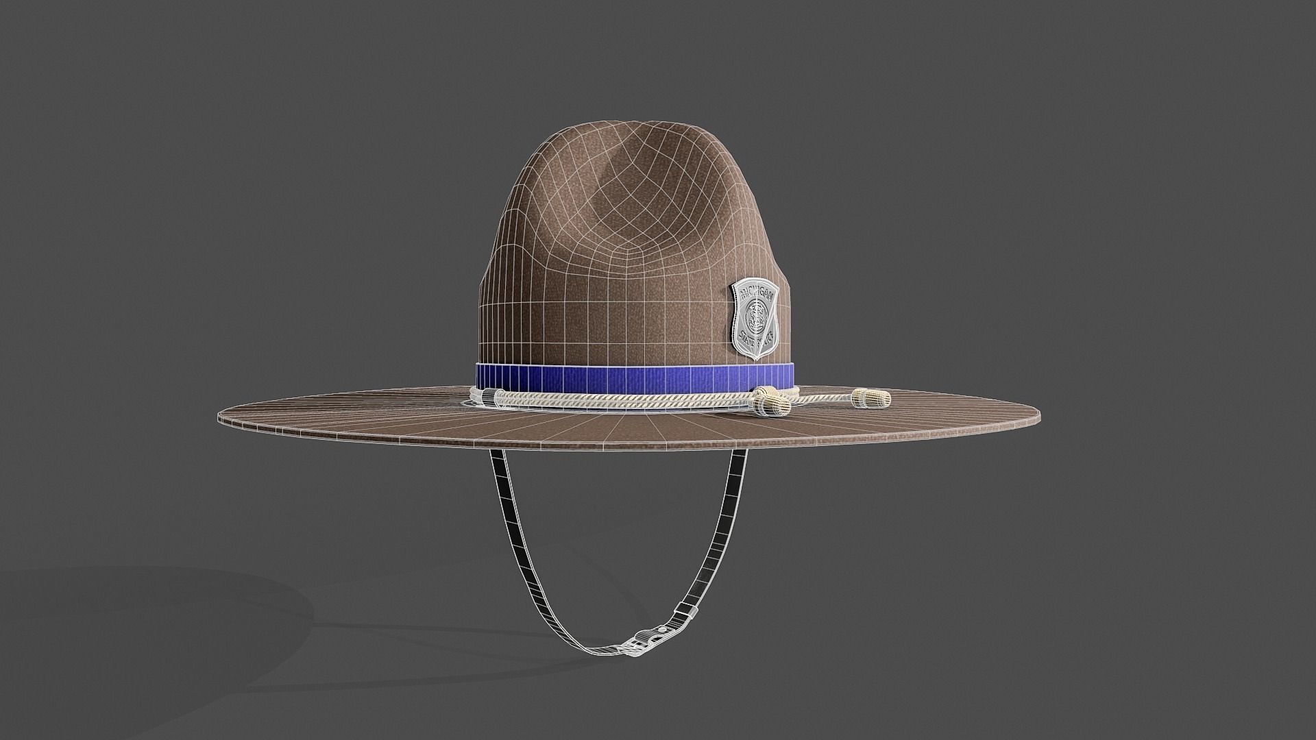 State Police Hat - Tutorial Included 3D model | CGTrader