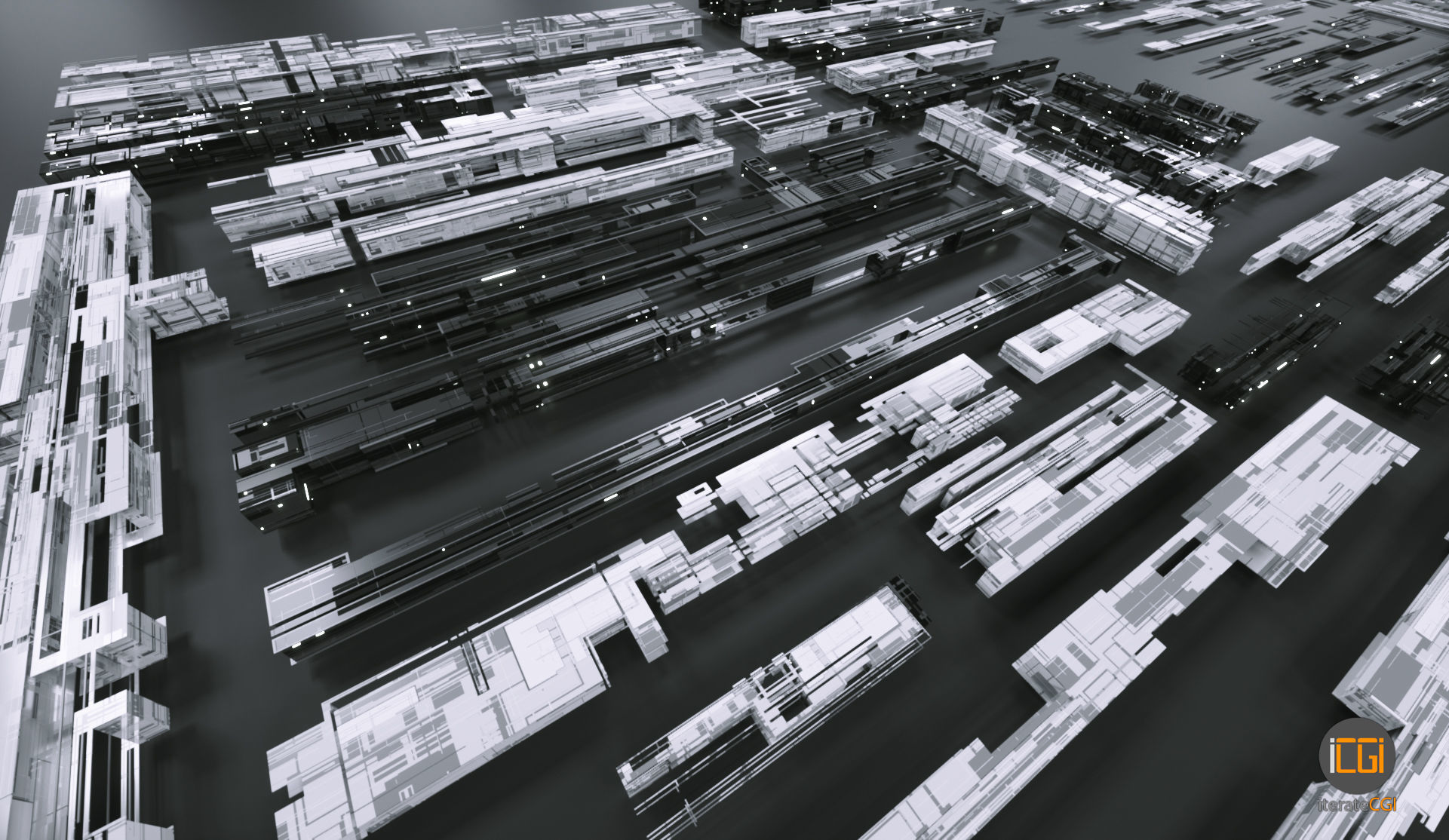 3D model Tech Greebles set 2 VR / AR / low-poly | CGTrader