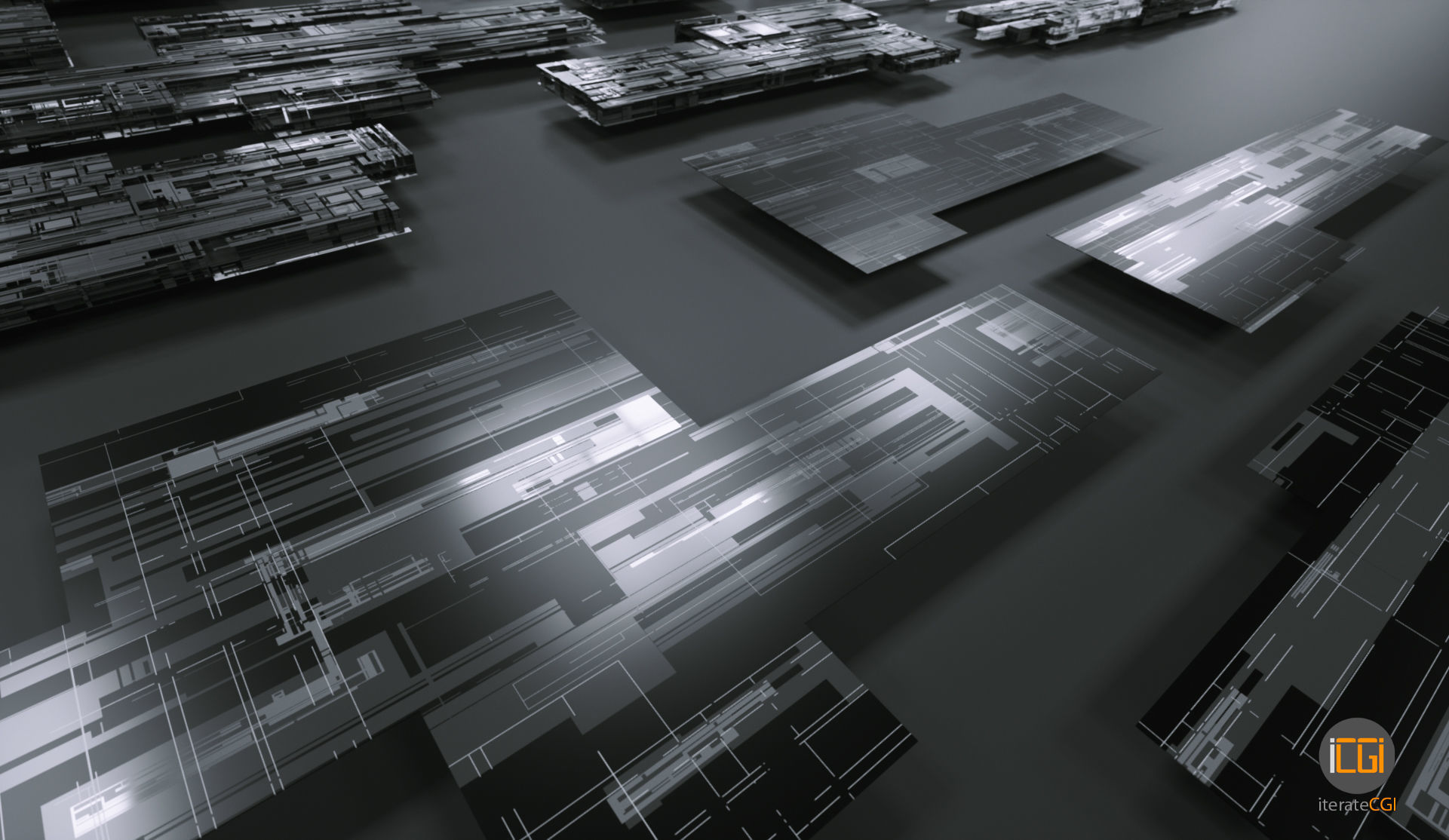 3D model Tech Greebles set 2 VR / AR / low-poly | CGTrader