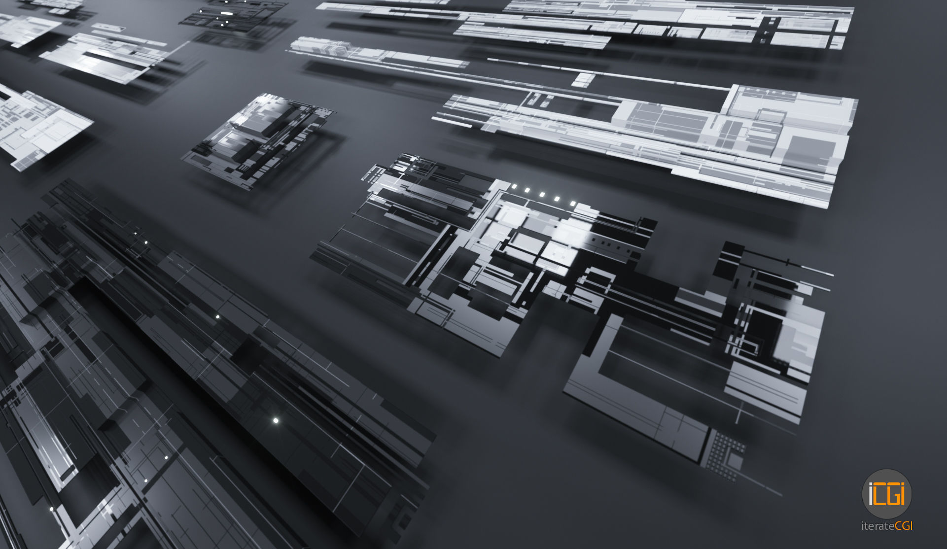 3D model Tech Greebles set 2 VR / AR / low-poly | CGTrader