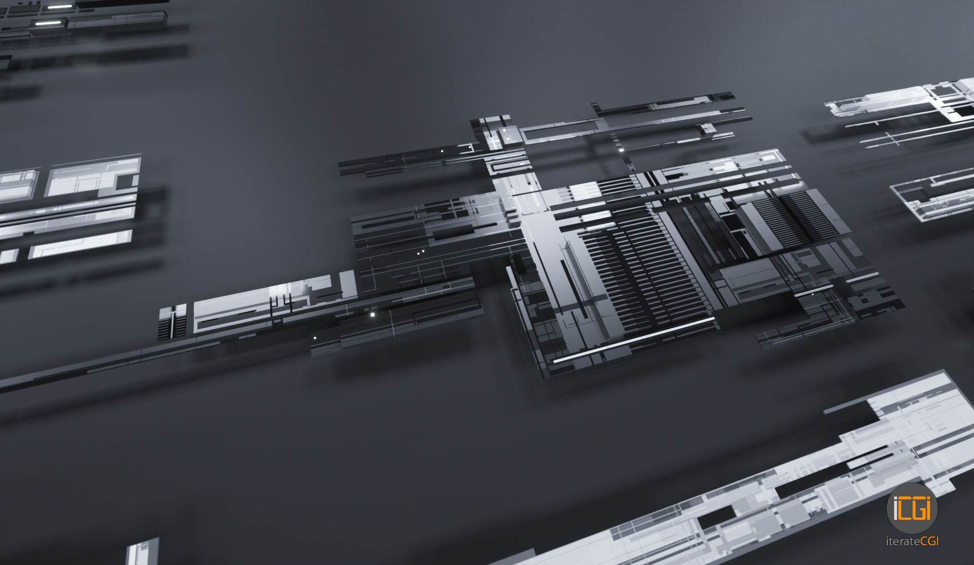 3D model Tech Greebles set 2 VR / AR / low-poly | CGTrader