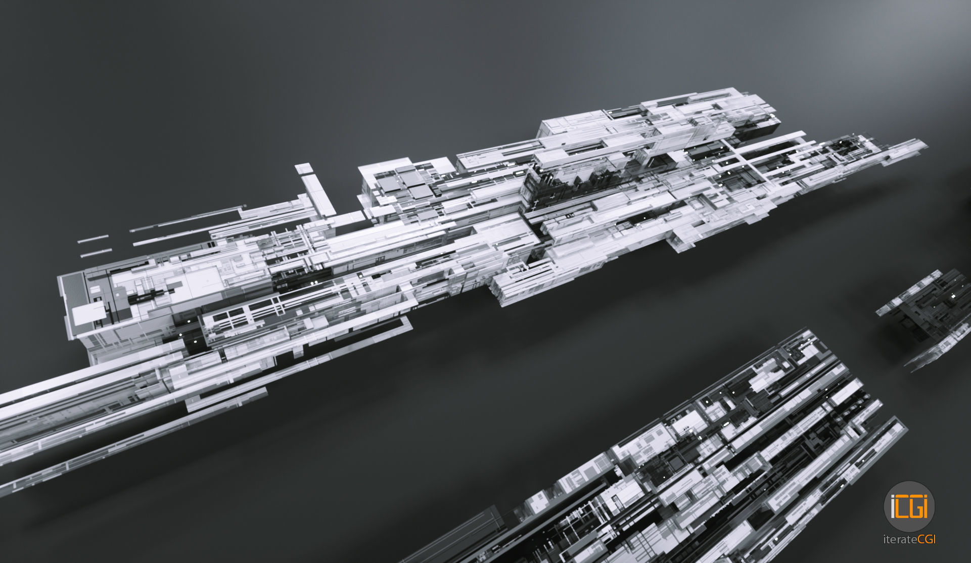 3D model Tech Greebles set 2 VR / AR / low-poly | CGTrader