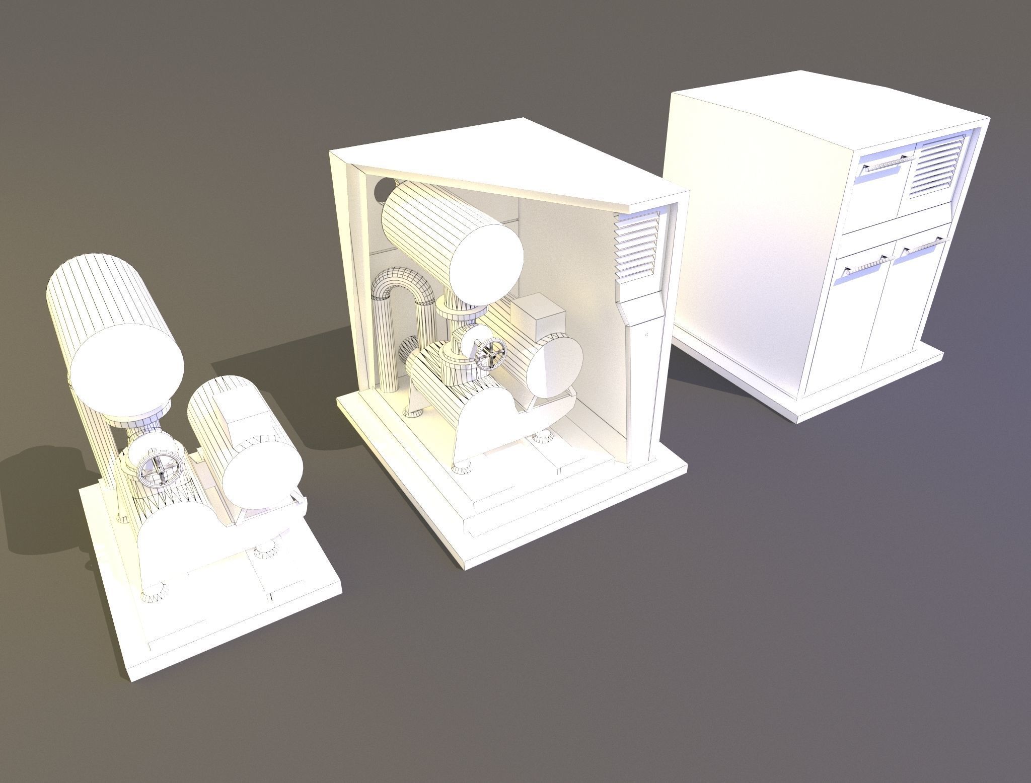 Industrial compressor 3D model | CGTrader