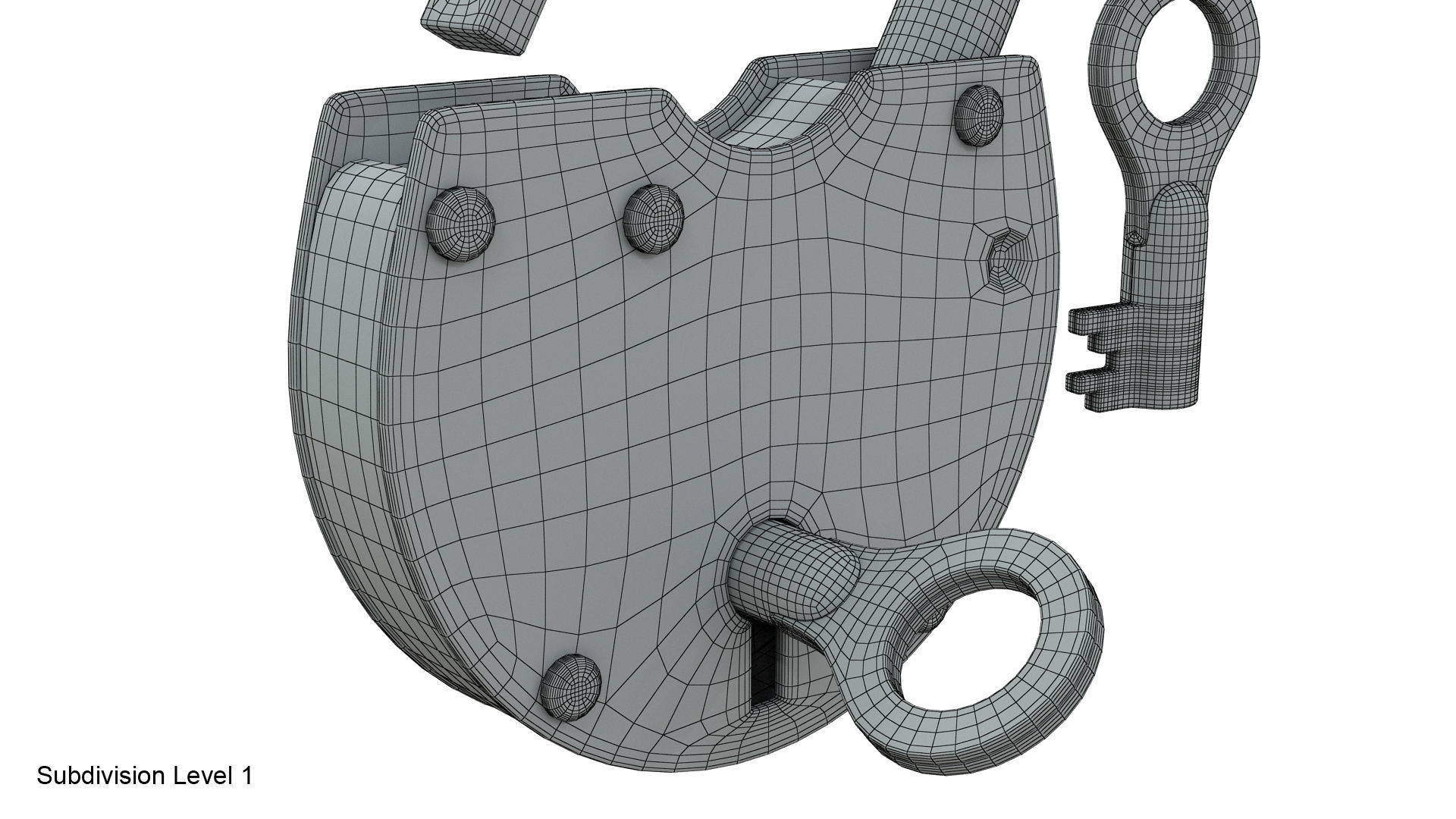 Padlock 3D model | CGTrader