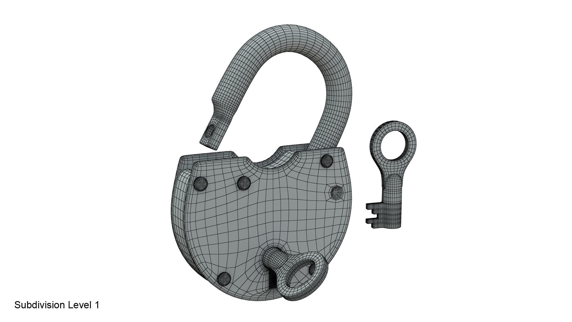 Padlock 3D model | CGTrader